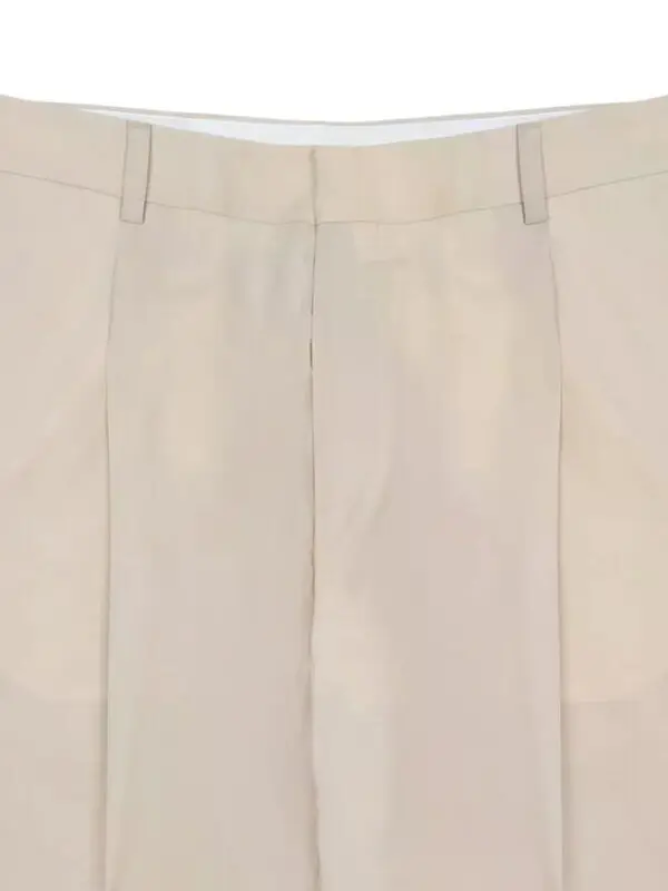 BE ABLE Pleated-design Straight-leg Tailored Trousers