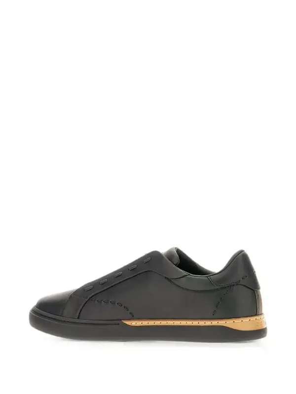 Fendi Slip-on Leather Low-top Sneakers