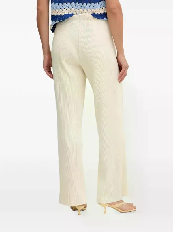 Joseph Ribkoff Ribbed Wide-leg Trousers