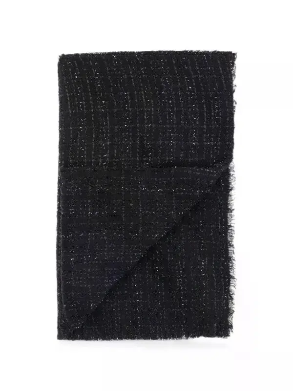 Faliero Sarti Metallic-thread Fringed Scarf