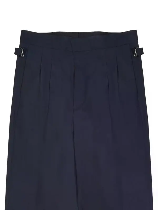 BE ABLE Mat Pleated Straight-leg Trousers