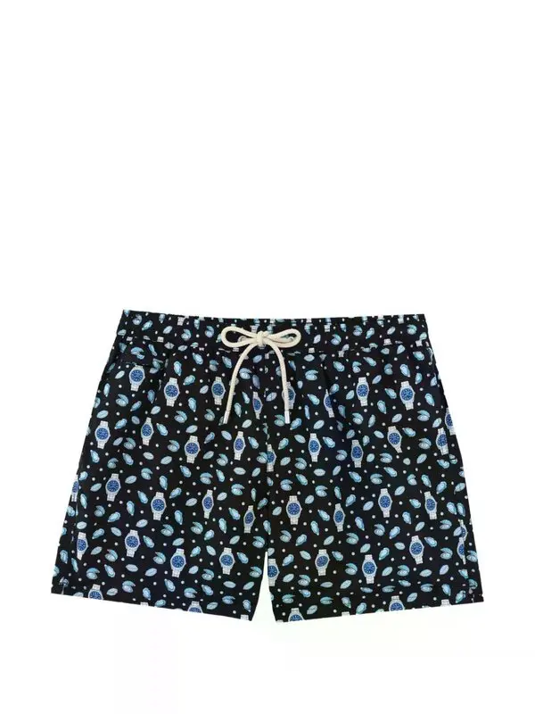 MC2 SAINT BARTH Graphic-print Drawstring Swim Shorts
