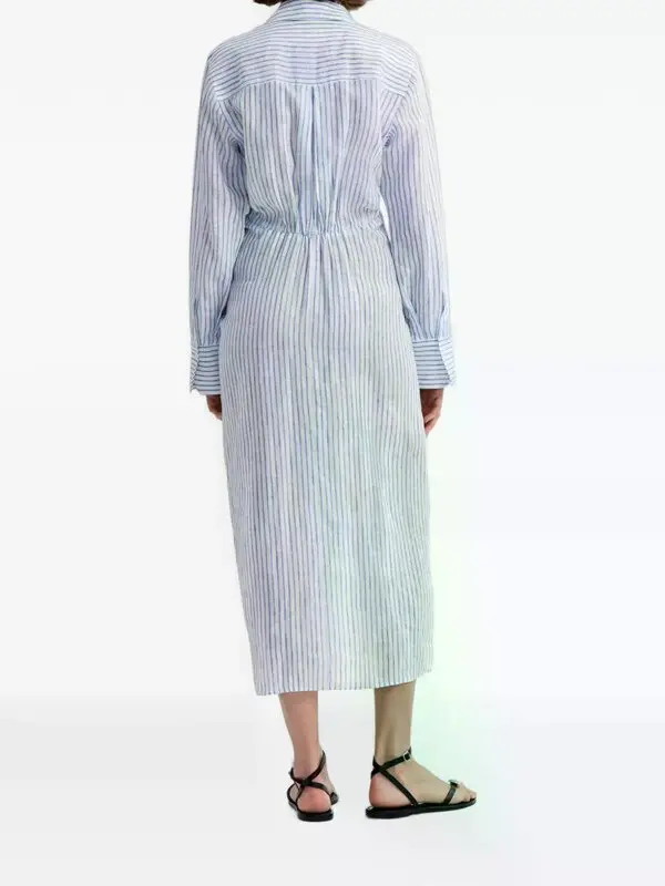 A.L.C. Mila Striped Tie-waist Dress