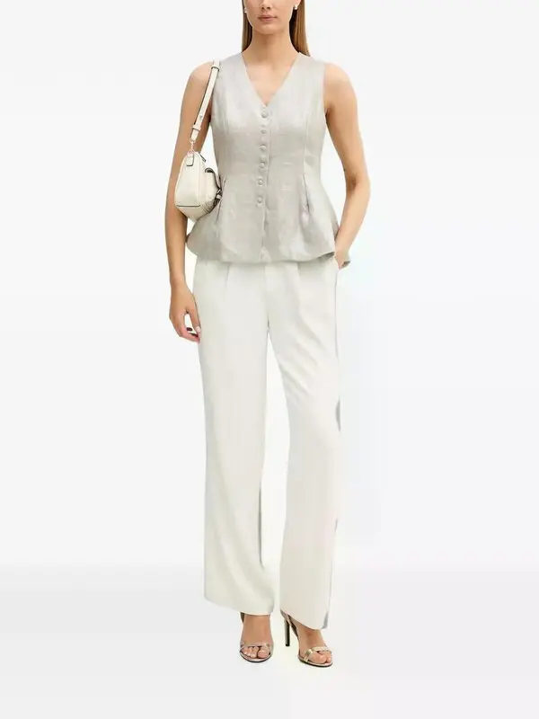 Joseph Ribkoff Metallic-effect Peplum Top
