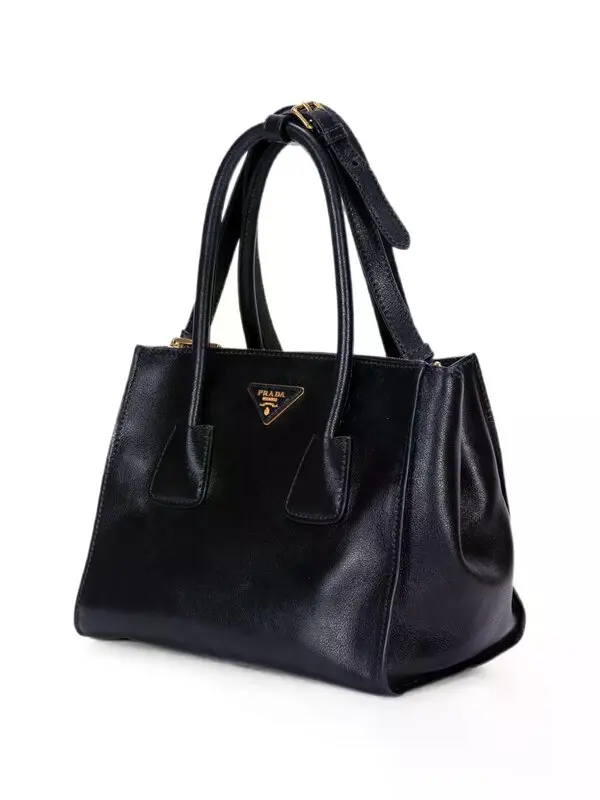 Prada Twin Pocket Leather Tote Bag