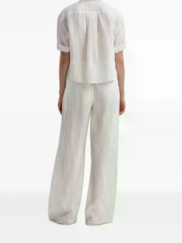 A.L.C. Mel Striped Short-sleeve Shirt