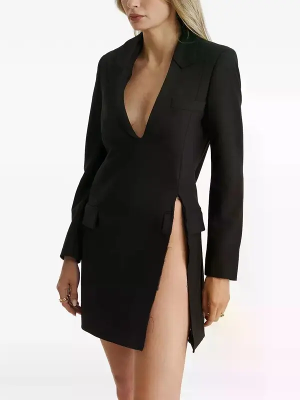 CUANNA Side-slit Tailored Dress
