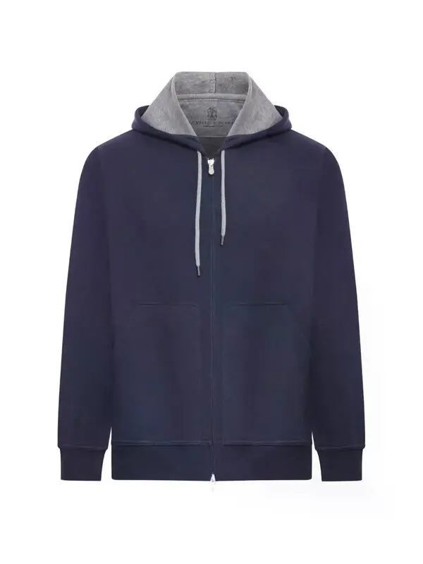 Brunello Cucinelli Zip-up Drawstring Hoodie
