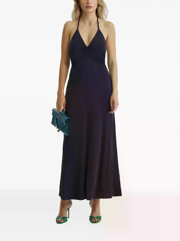 CUANNA Halterneck Ruched Dress