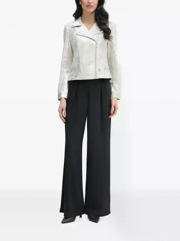 Joseph Ribkoff Metallic-effect Crochet-knit Jacket