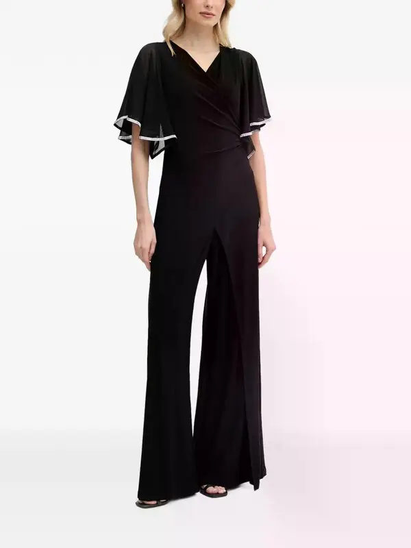 Joseph Ribkoff Embellished Wrap-front Jumpsuit