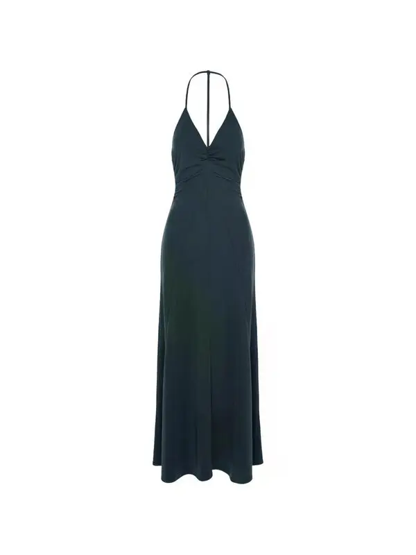 CUANNA Halterneck Gathered Dress