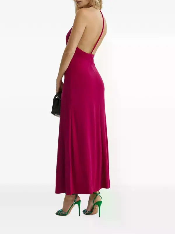 CUANNA Ruched Halterneck Dress