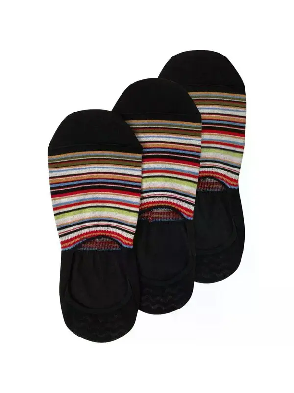 Paul Smith Striped Socks - Black
