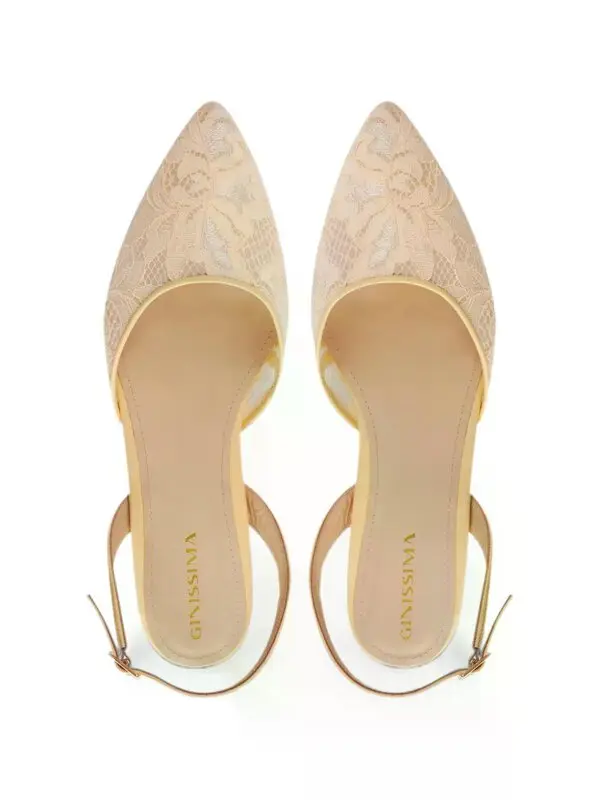 GINISSIMA Ines Lace Slingback Pumps