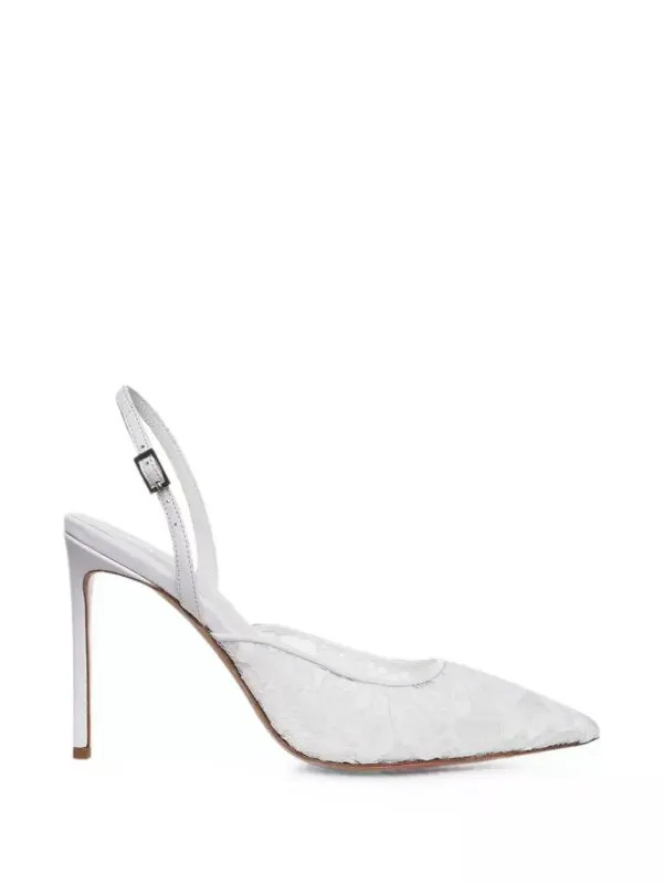 GINISSIMA Ines Floral-lace Slingback Pumps