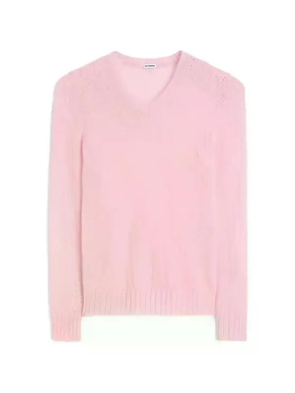 JIL SANDER V-neck Sweater - Pink