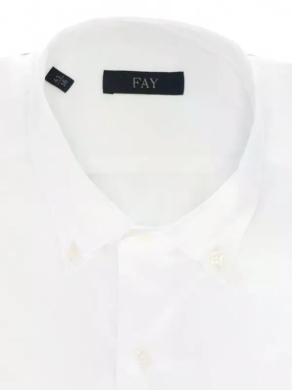 FAY Button-down Stretch-cotton Shirt