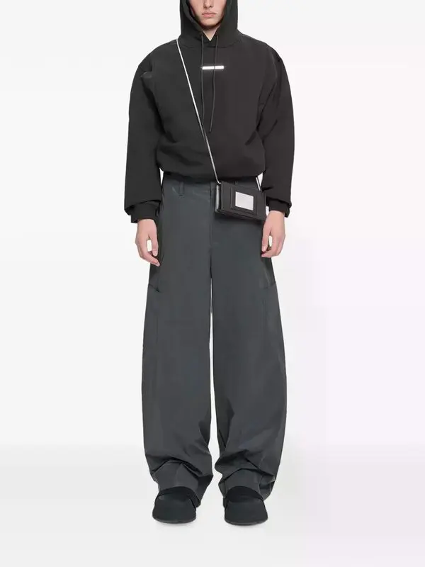 HELIOT EMIL Logo-plaque Drawstring Hoodie