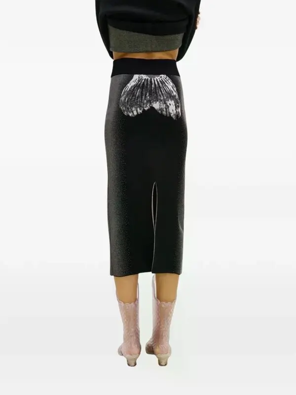 Ph5 Reflective Fish-intarsia Midi Skirt
