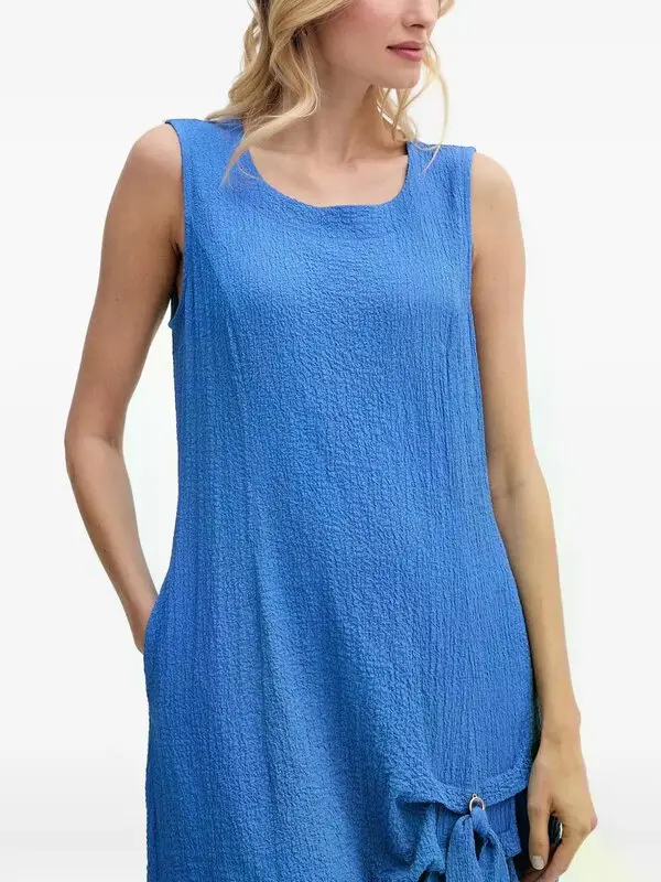 Joseph Ribkoff Textured Bow Detail Midi Dress - Blue