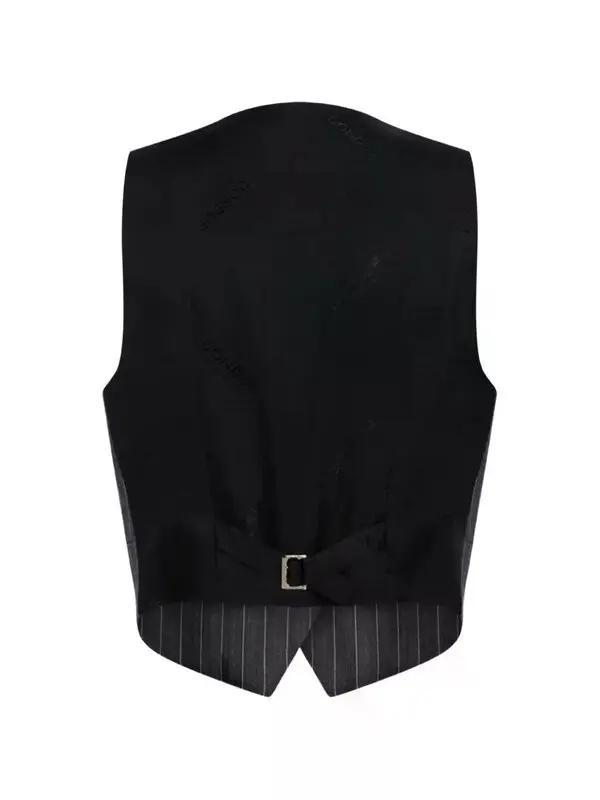 DONDUP Pinstripe V-neck Waistcoat
