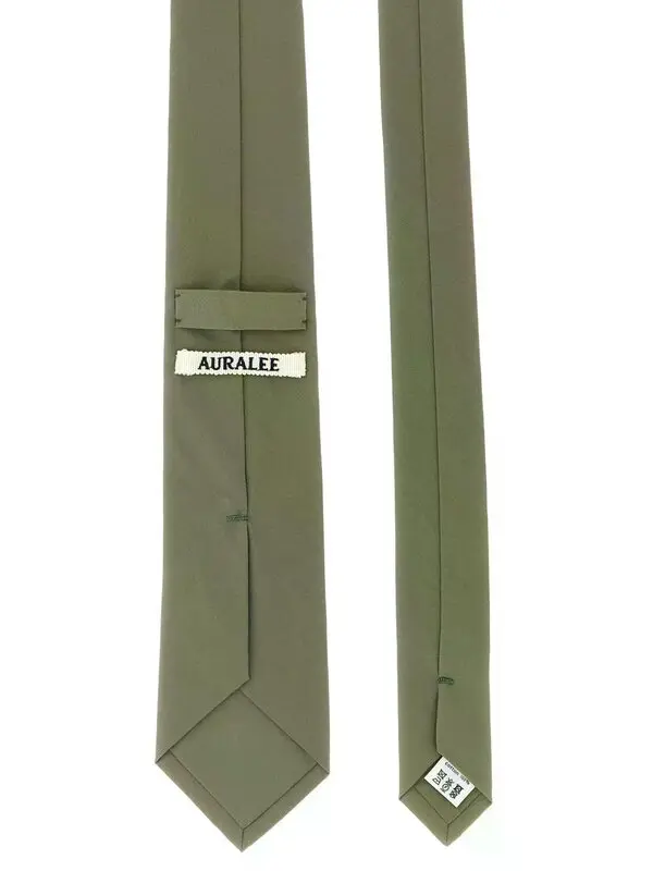Auralee Finx Twill Tie - Green