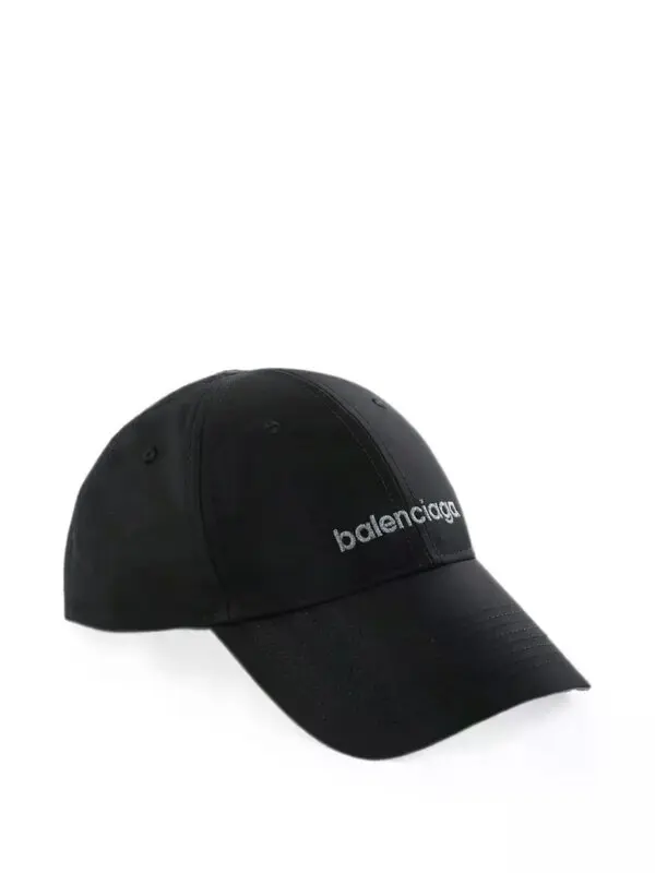Balenciaga Logo Baseball Cap - Black