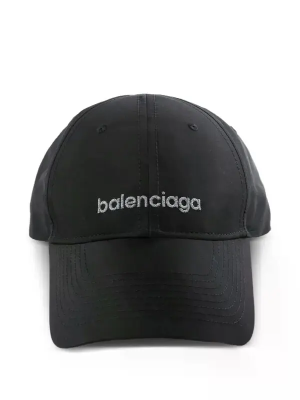 Balenciaga Logo Baseball Cap - Black