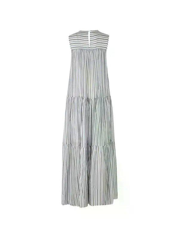 SEMICOUTURE Luigia Striped Tiered Maxi Dress