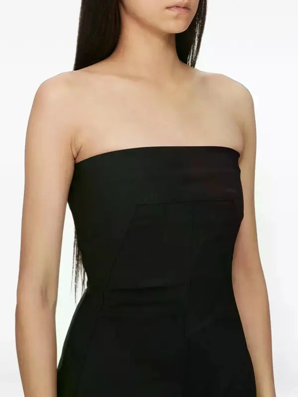 Rick Owens Strapless Bustier Maxi Gown - Black