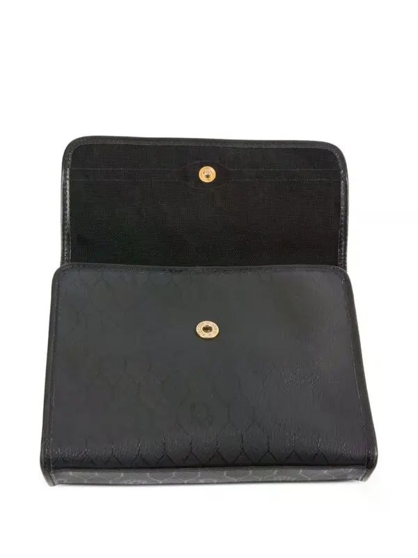 Dior Leather All-over Logo Print Clutch Bag