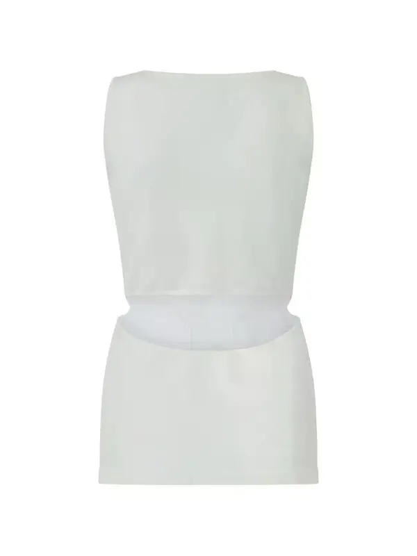 Alberta Ferretti Cut-out V-neck Tank Top