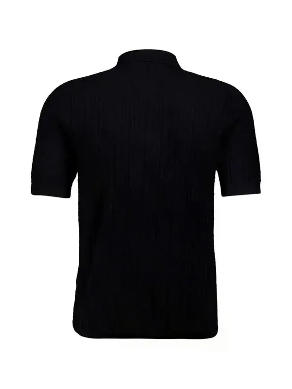 Balmain Monogram-knit Polo Shirt