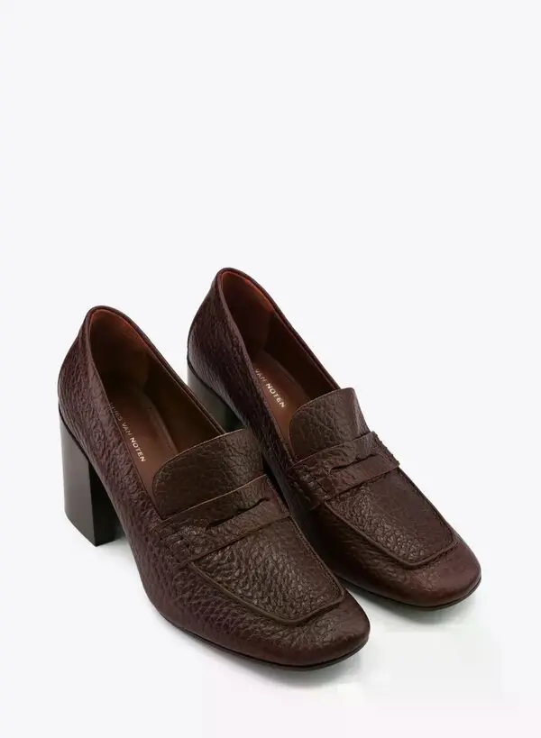Dries Van Noten Heeled Leather Loafers