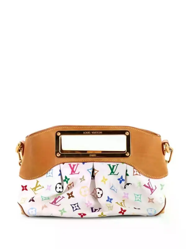 LOUIS VUITTON Monogram Multicolor Judy Pm Shoulder Bag - White