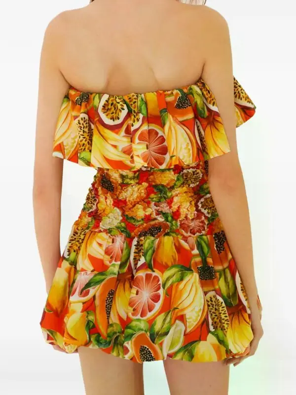 Farm Rio Fruit Garden Ruffled Dress