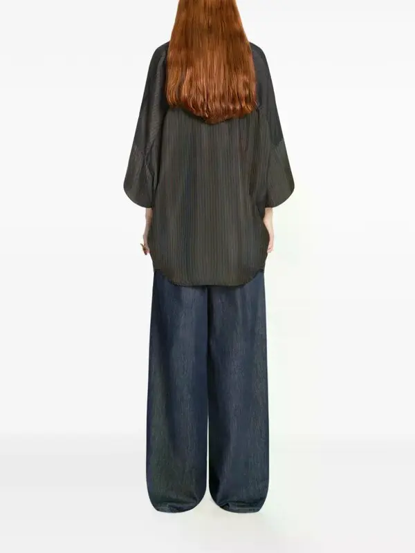 Dries Van Noten Cupro Cocoon Shirt