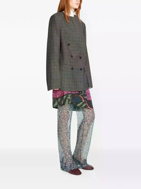 Dries Van Noten Double Breasted Wool Blazer