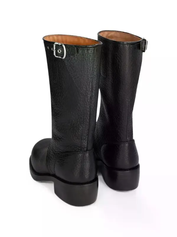 Dries Van Noten Leather Biker Boots