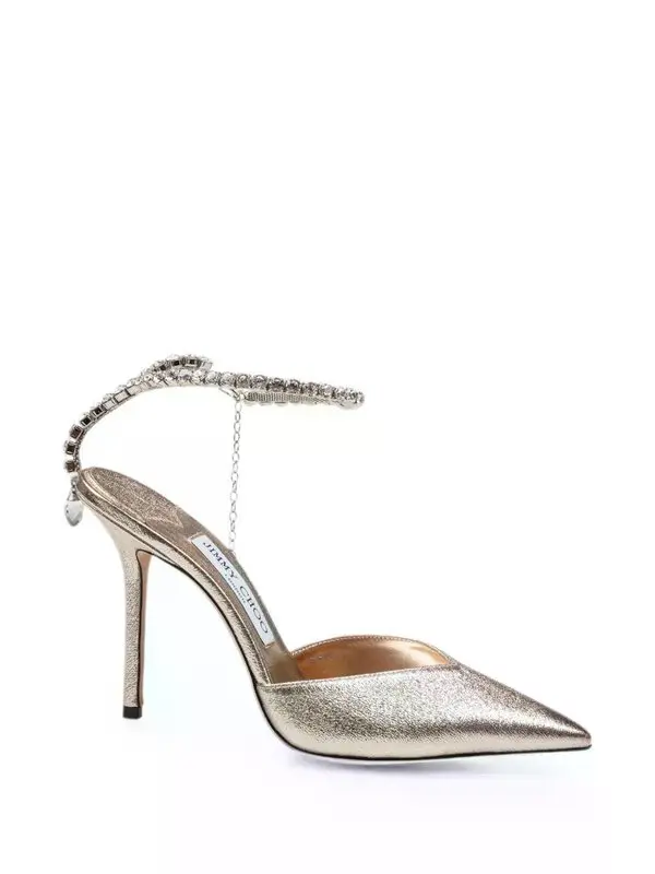 JIMMY CHOO Saeda Crystal-embellished Pumps