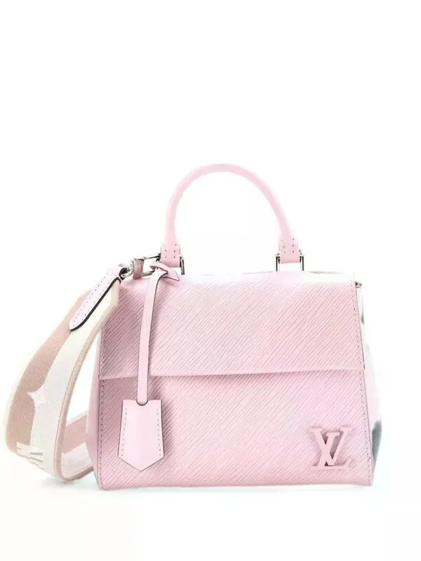LOUIS VUITTON Cluny Top Handle Bag Epi Leather Mini Satchel - Pink