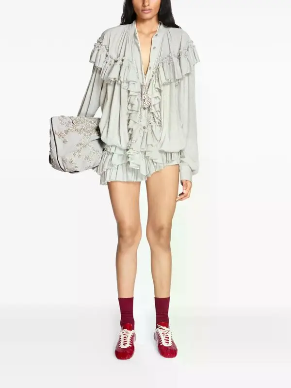 Dries Van Noten Embroidered Shoulder Bag