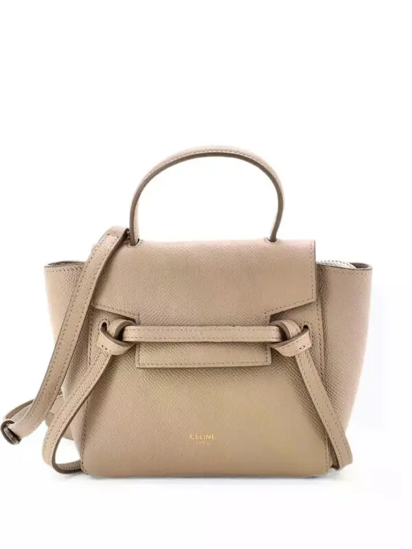 Celine Belt Bag Textured Leather Pico Shoulder Bag