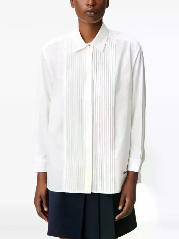 Claudie Pierlot Embroidered Poplin Shirt