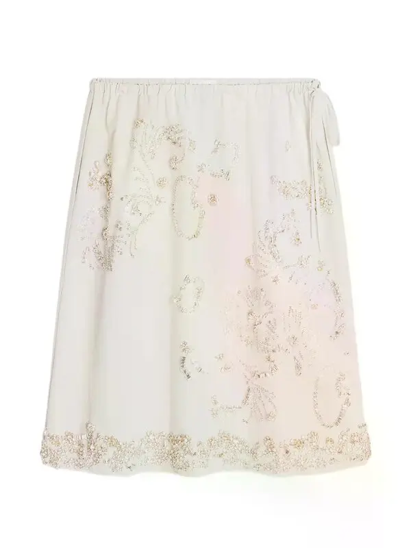 Dries Van Noten Embroidered Midi Skirt