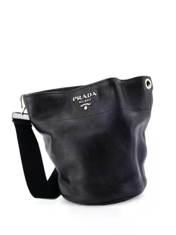 Prada Messenger Bag Vitello Daino Small Bucket Bag