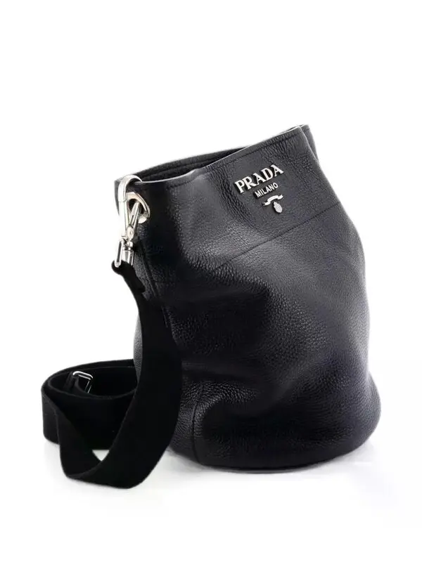 Prada Messenger Bag Vitello Daino Small Bucket Bag