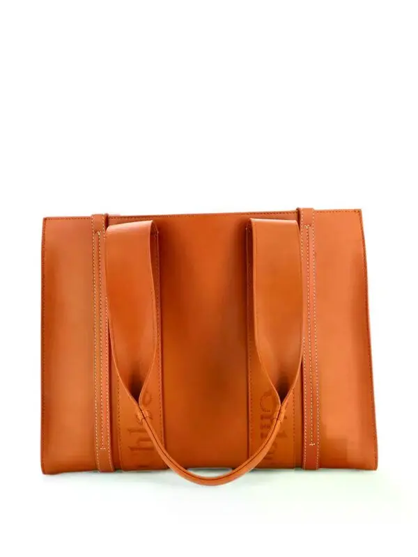 Chloé Woody Leather Medium Tote Bag
