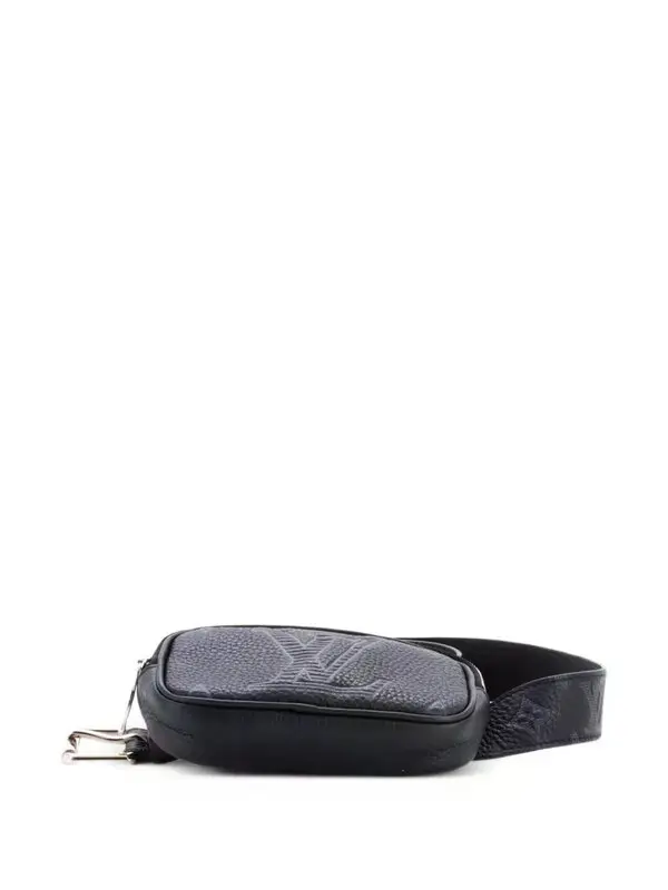 LOUIS VUITTON Signature Pocket Monogram Shadow Giant Taurillon Leather Belt Bag